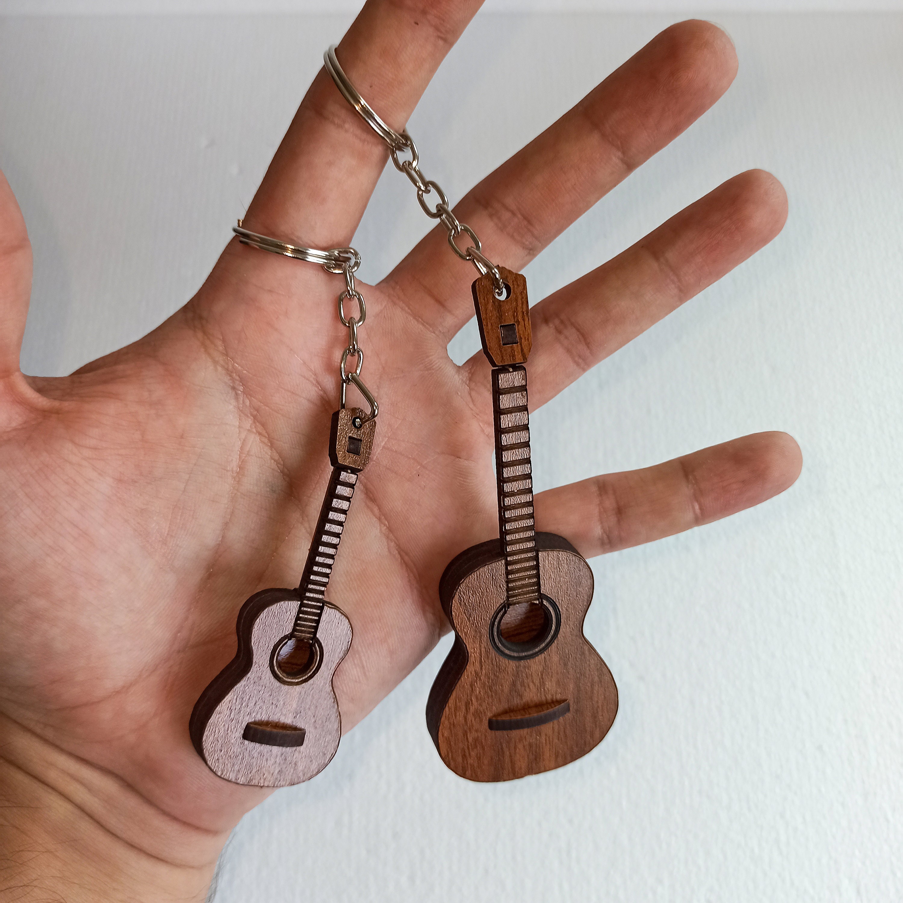 Guitar Keychain Digital File, Small Guitar Ornament, Wooden Ornament ...