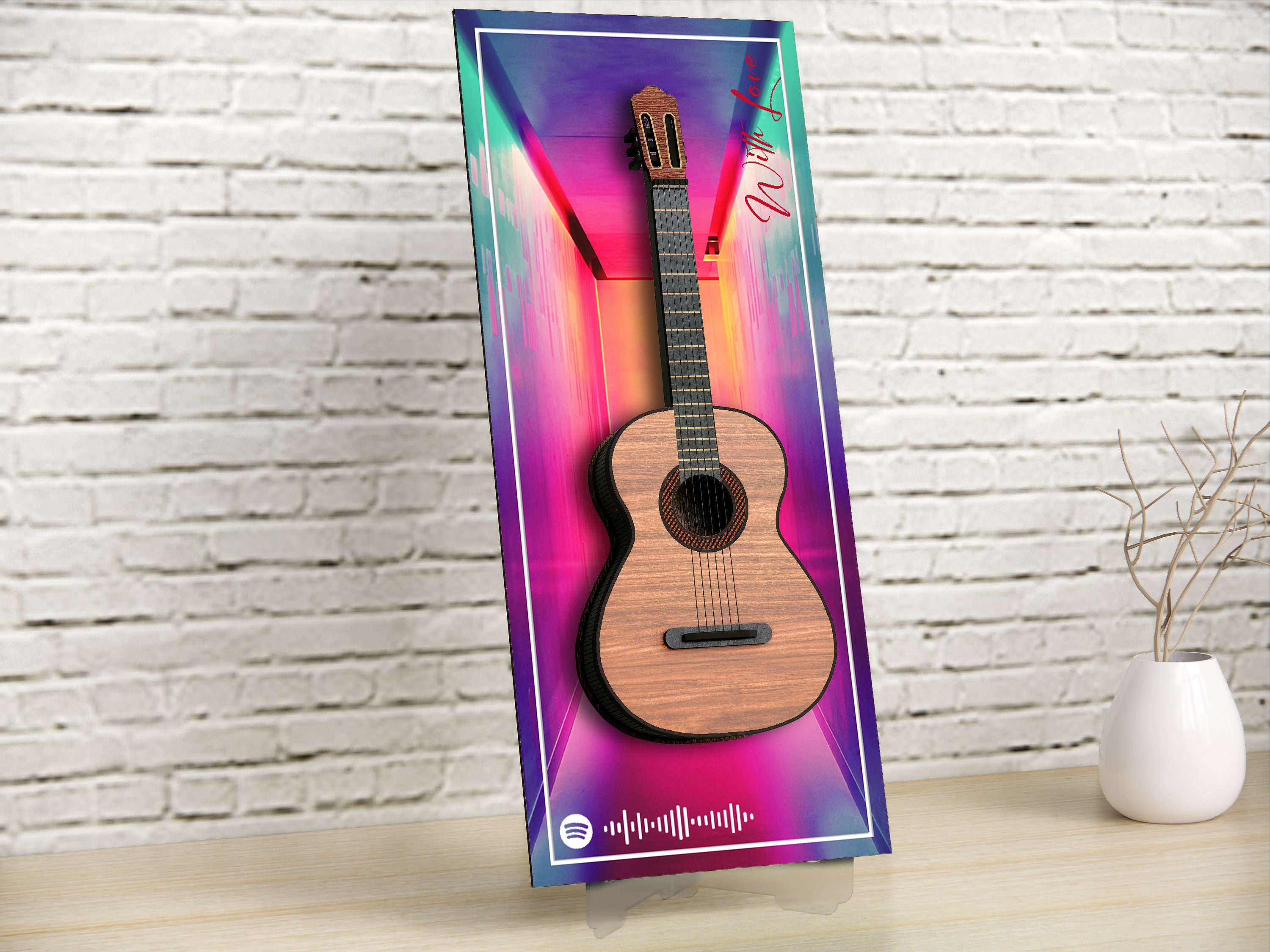 Miniature Guitar Laser Cut, DIY Small Guitar Model, Wooden Model Laser ...