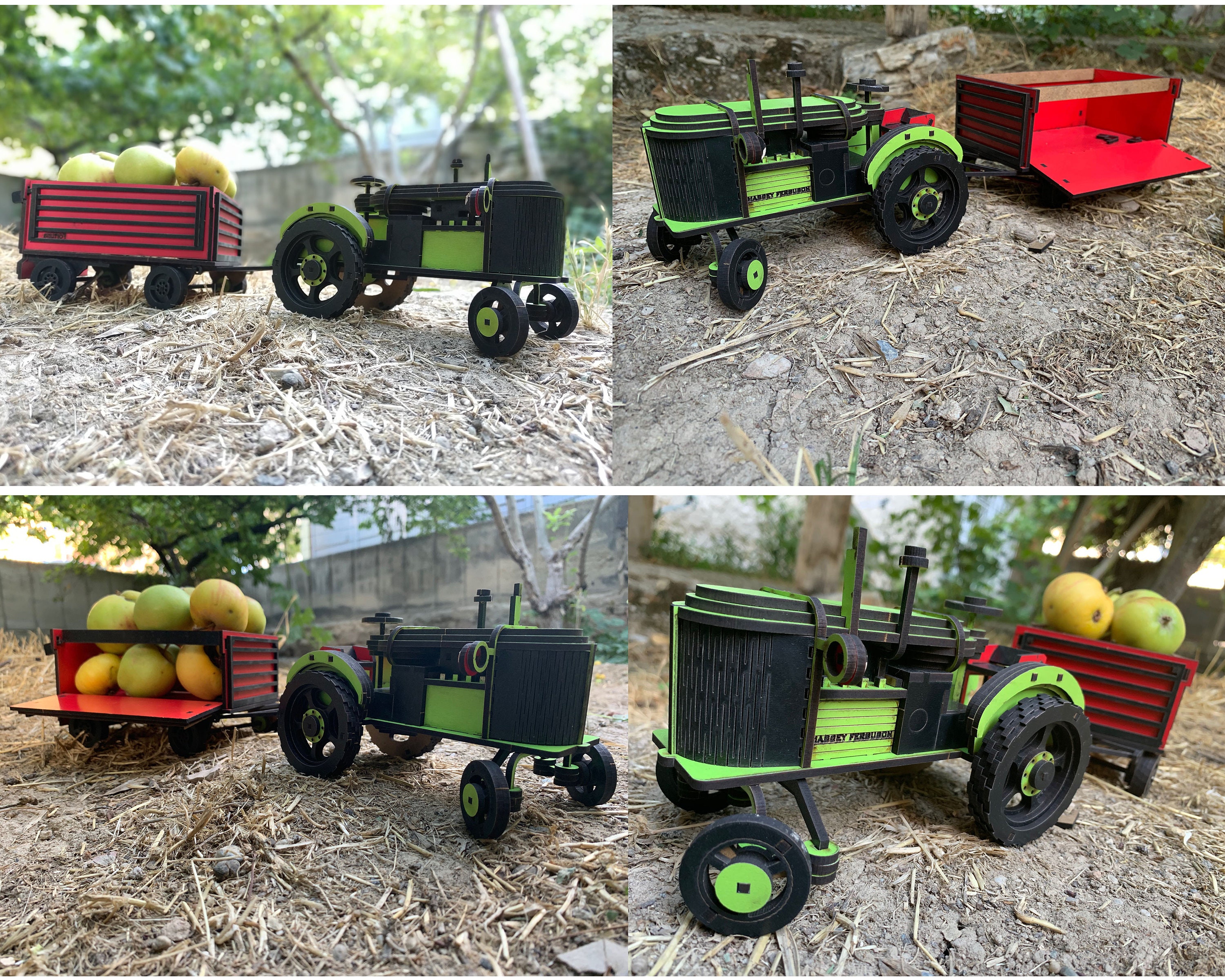 Vintage Farm Vehicle, Laser Cut Digital File, Classic Tractor Model ...