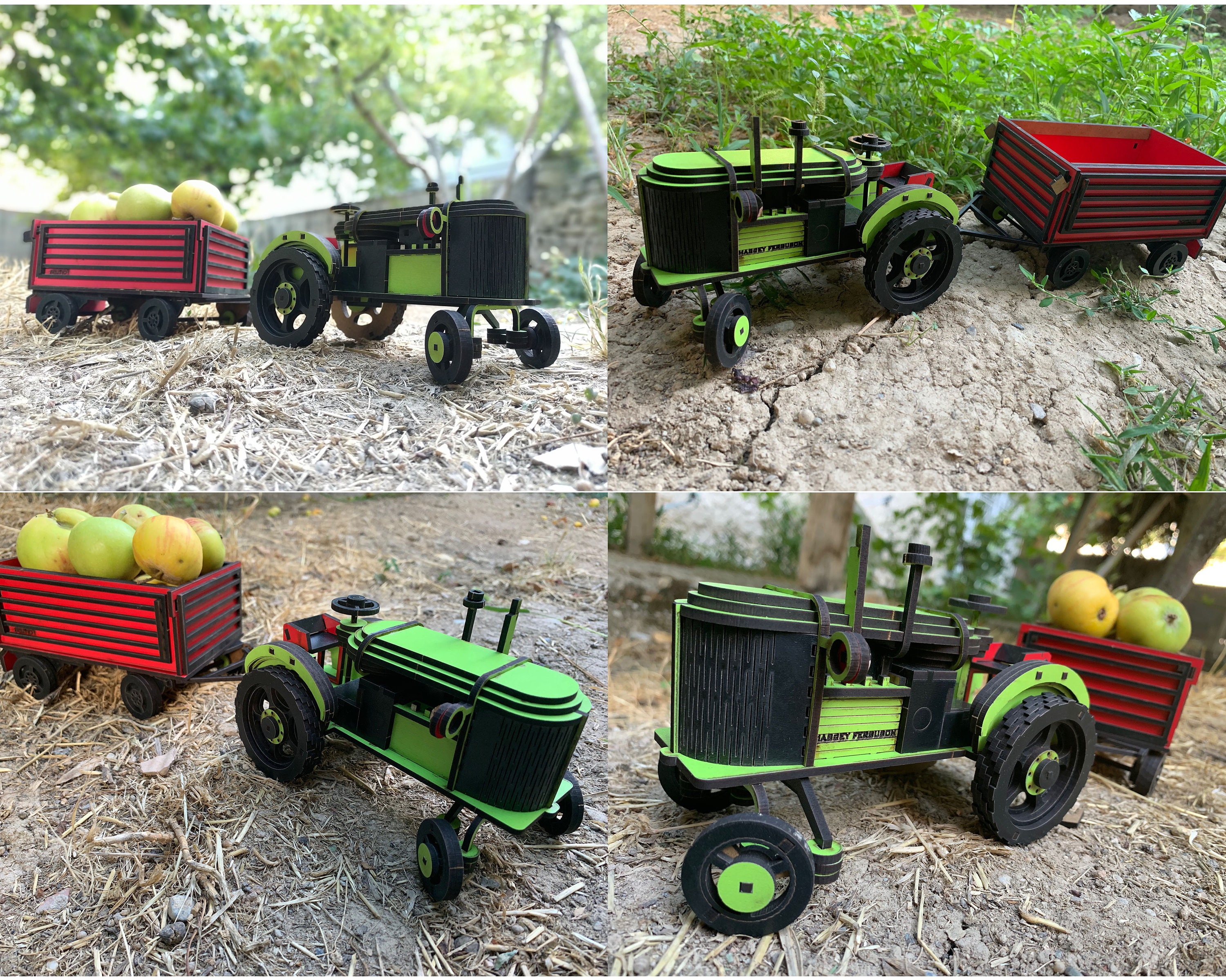 Vintage Farm Vehicle, Laser Cut Digital File, Classic Tractor Model ...