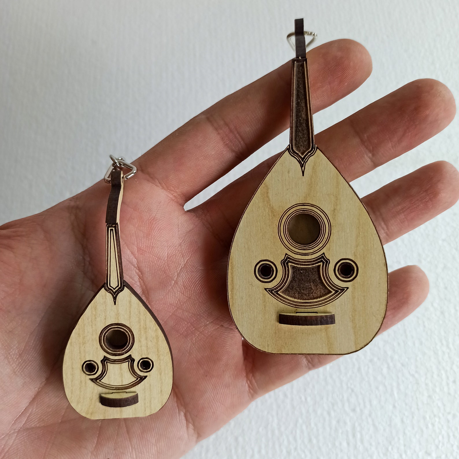 Oud Keychain Digital File, Small Oud Craft, Wooden Laser Cut, Miniature ...