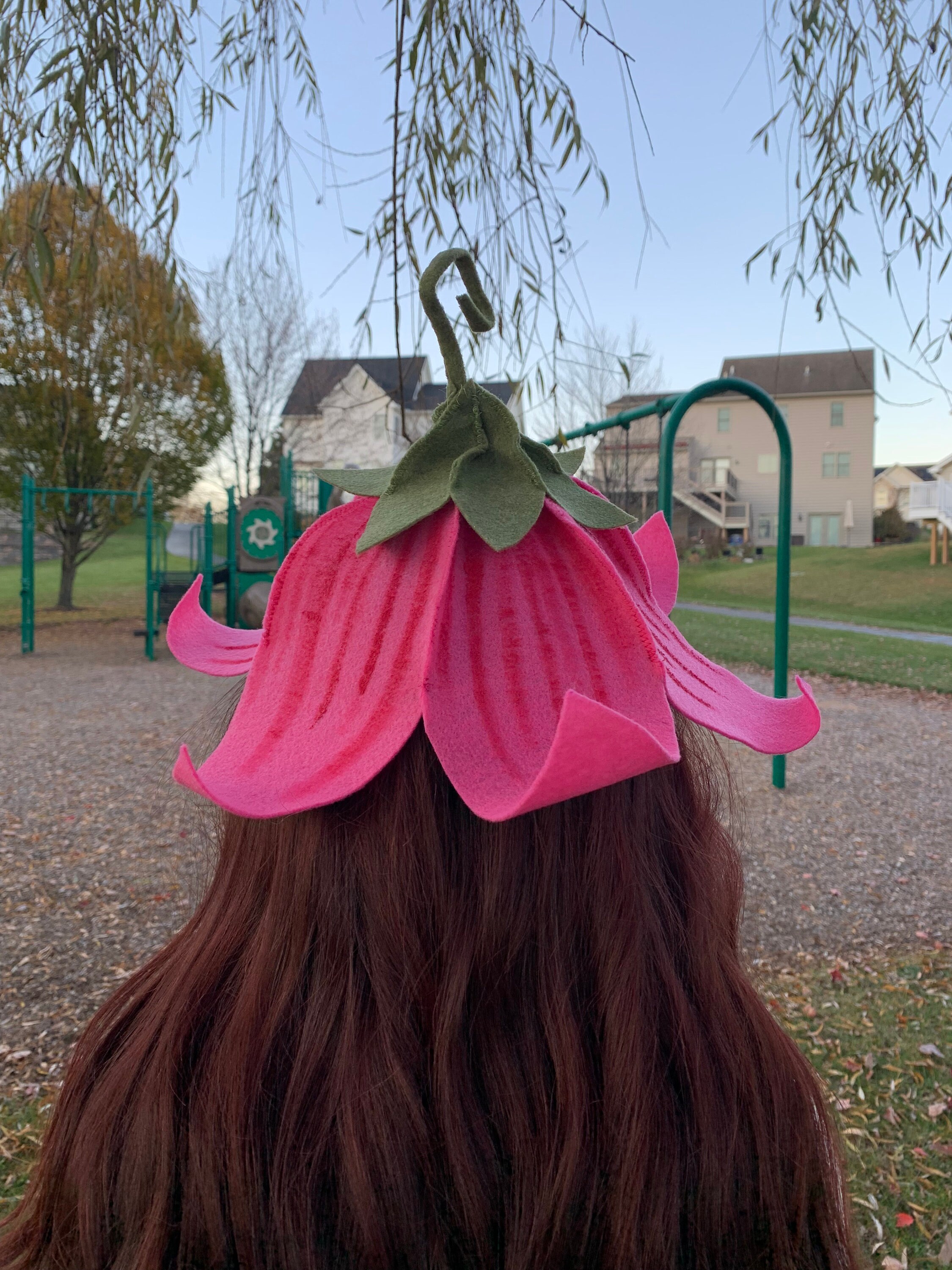 Flower Hat Medium Pink Felt Fairycore Fairy Costume Renaissance Faire ...