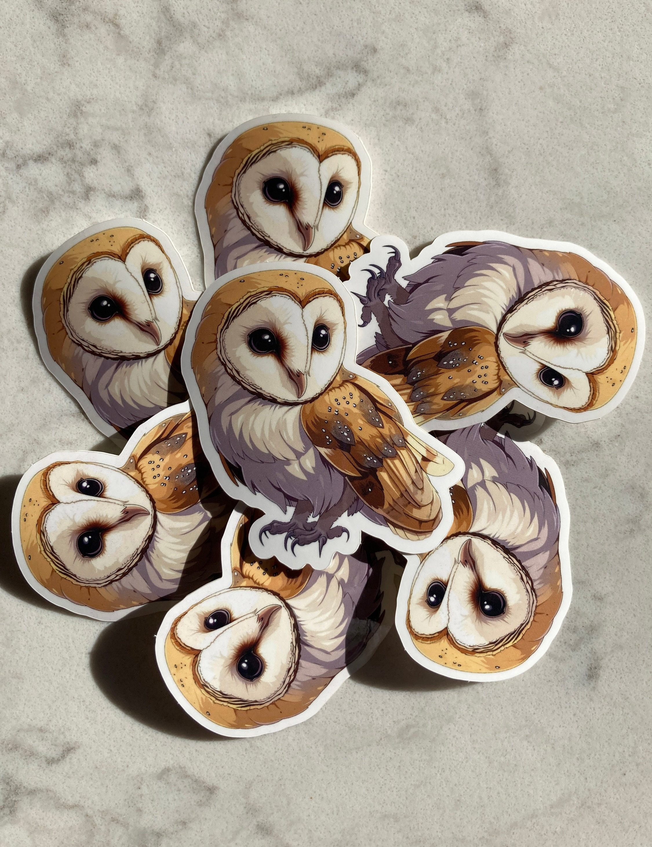Barn Owl Sticker: Chibi Anime Style - Etsy