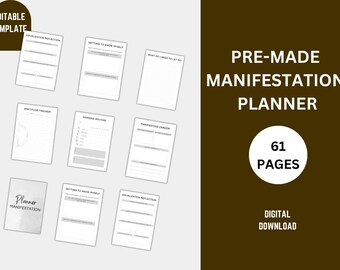 Manifestation Planner - Etsy