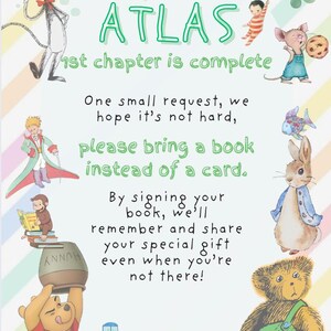 Children's Book Birthday Invitation: Editable Rainbow Template (digital ...