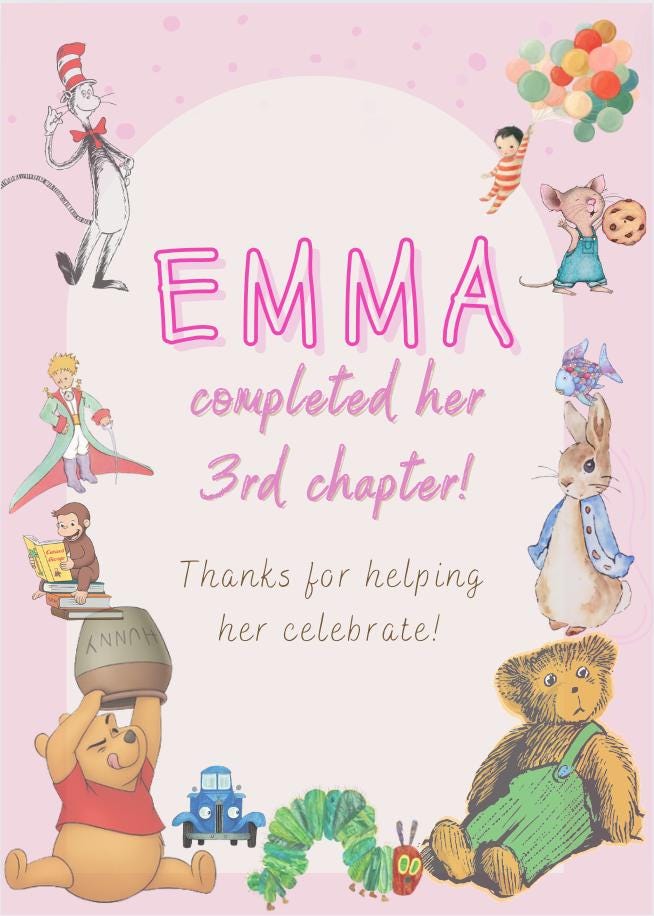 Children's Book Birthday Invitation: Pink Storybook Theme (digital ...