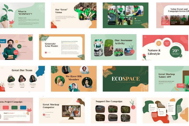 Ecospace Powerpoint Template for Sustainable Business Presentations - Etsy