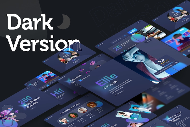 Glass Morph Powerpoint Template - Modern Elegance for Stunning ...