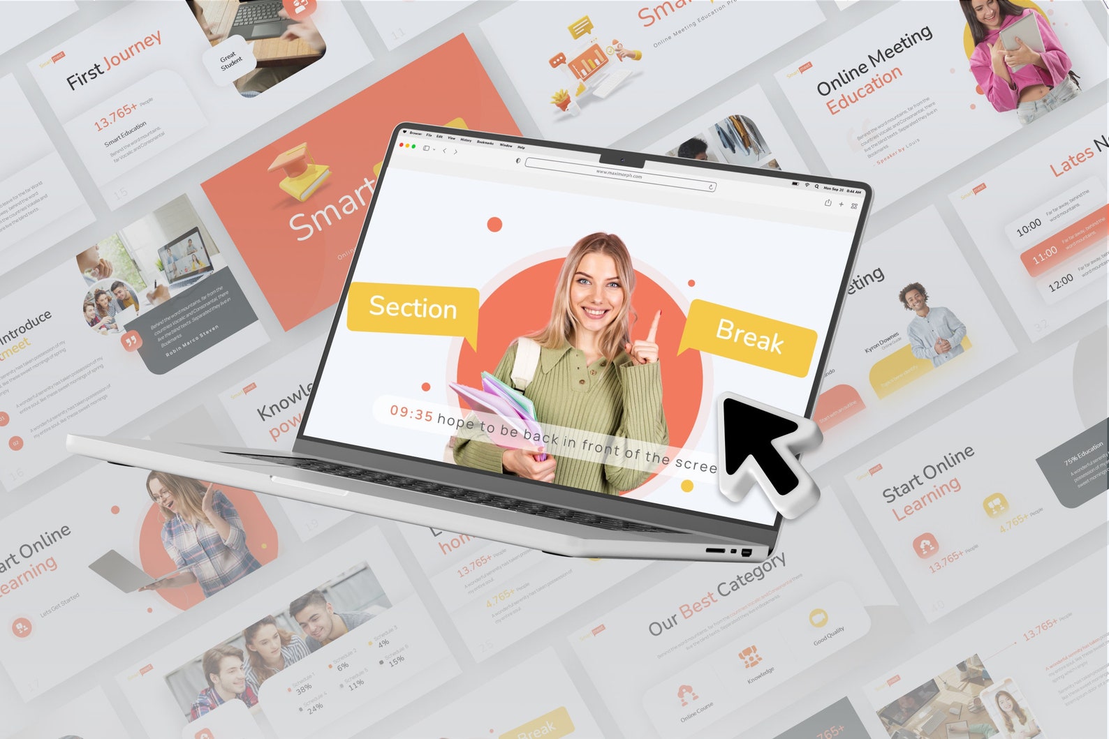 Smartmeet: Elevate Online Meetings With Education Point Powerpoint Template - Etsy