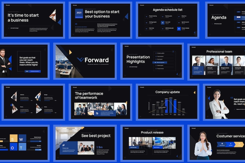 Corporate Business Powerpoint Template: Modern PPT Presentation Design ...