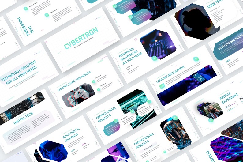 Cybertron Tech Powerpoint Template for Creative Business Presentations ...