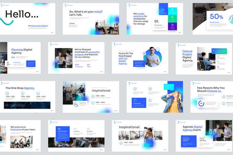 Executive Digital Powerpoint Template for Creative Business ...