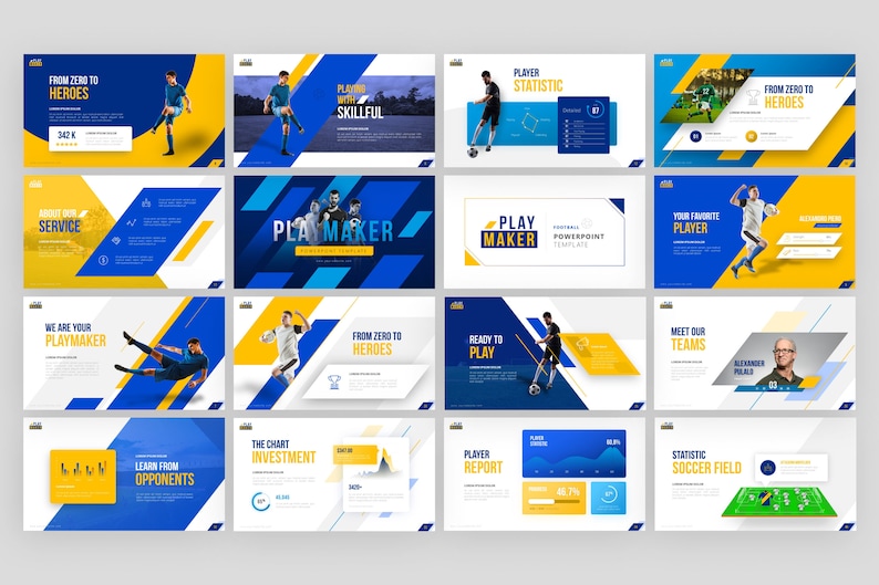 Sports Powerpoint Template | Dynamic Athletic Presentation Slides for ...