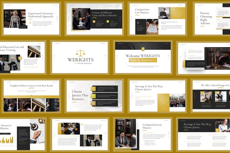 Werights Law Powerpoint Template for Professional Legal Presentations ...