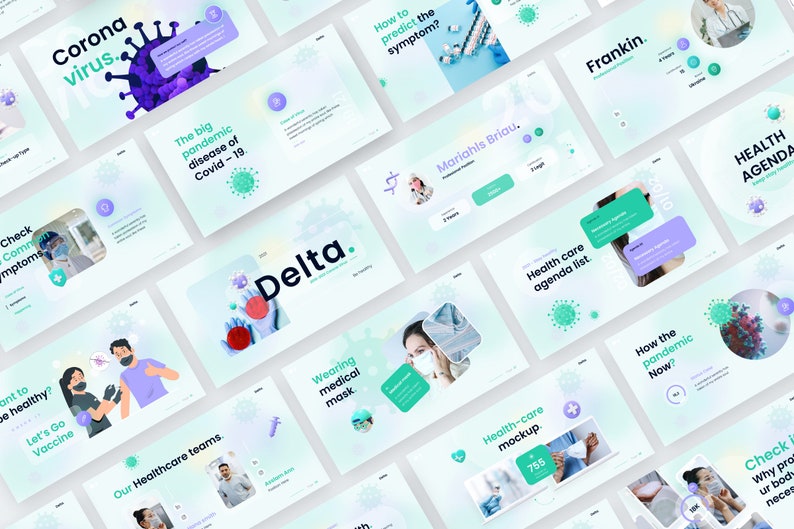Delta Healthy Care Powerpoint Template for Wellness & Creative Business ...