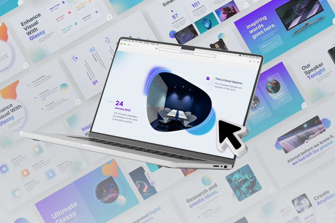 Capture Attention With Our Overlay Glass Powerpoint Template for ...