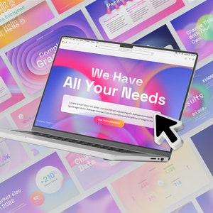 Powerpoint Template, Modern Gradient Presentation Design, Pitch Deck ...