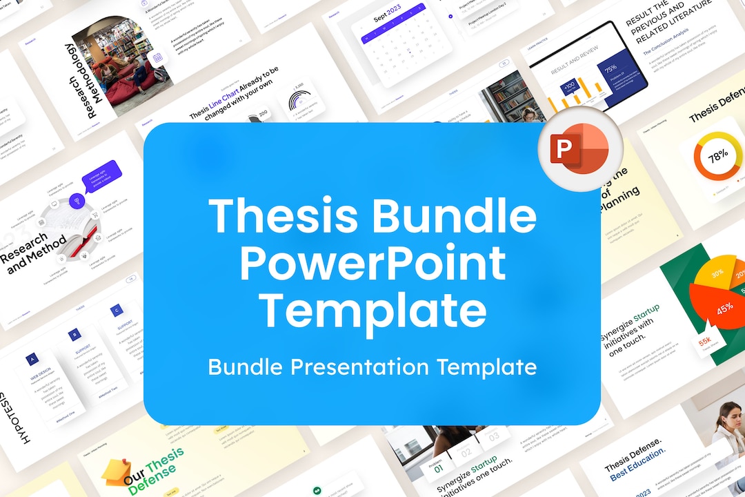 Thesis Powerpoint Template: Academic Presentation Slides (light & Dark) - Etsy