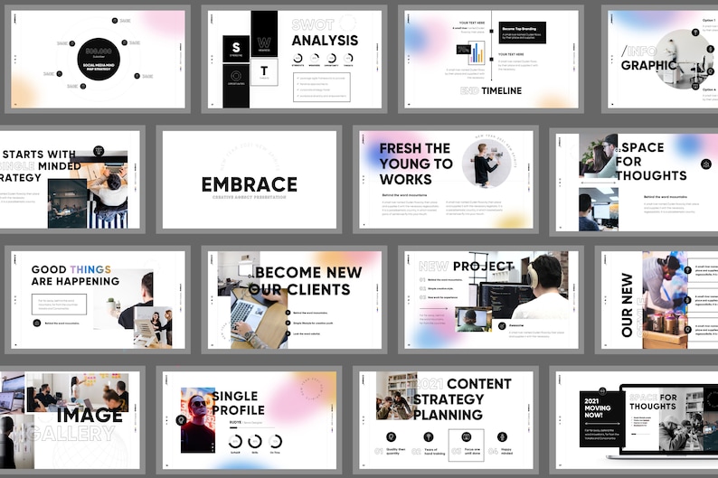 Creative Embrace Minimalist Powerpoint Presentation Template - Modern ...