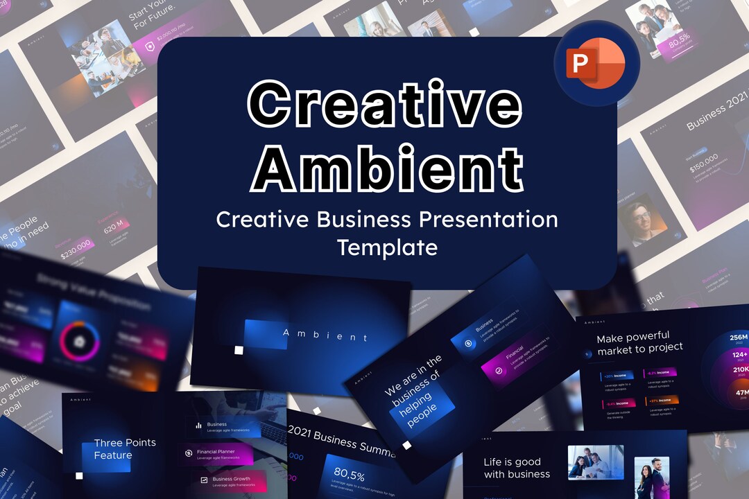 Powerpoint Template, Creative Ambient Business Presentation Design for ...