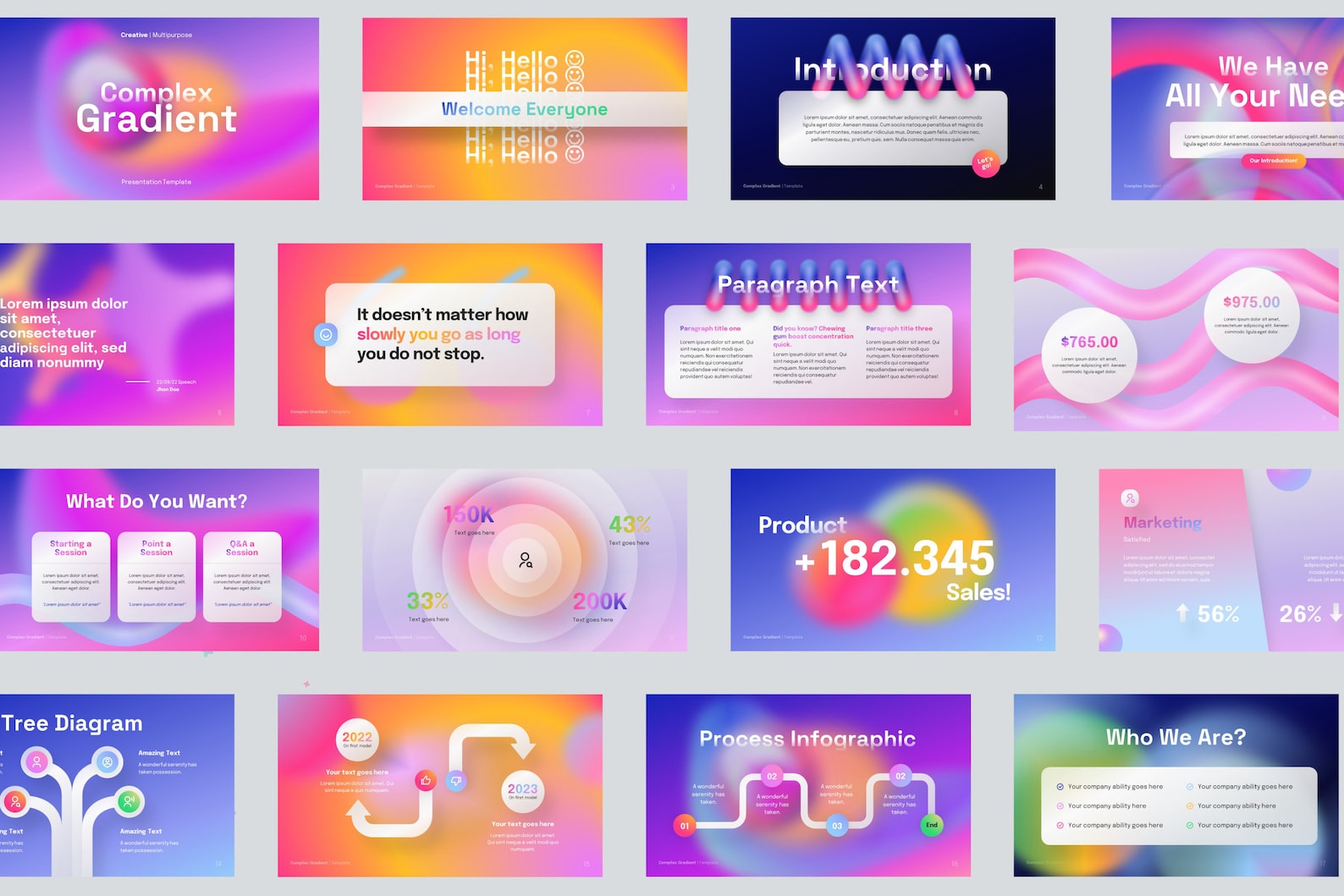 Dynamic Gradient Powerpoint Template, Visual Excellence for Modern ...