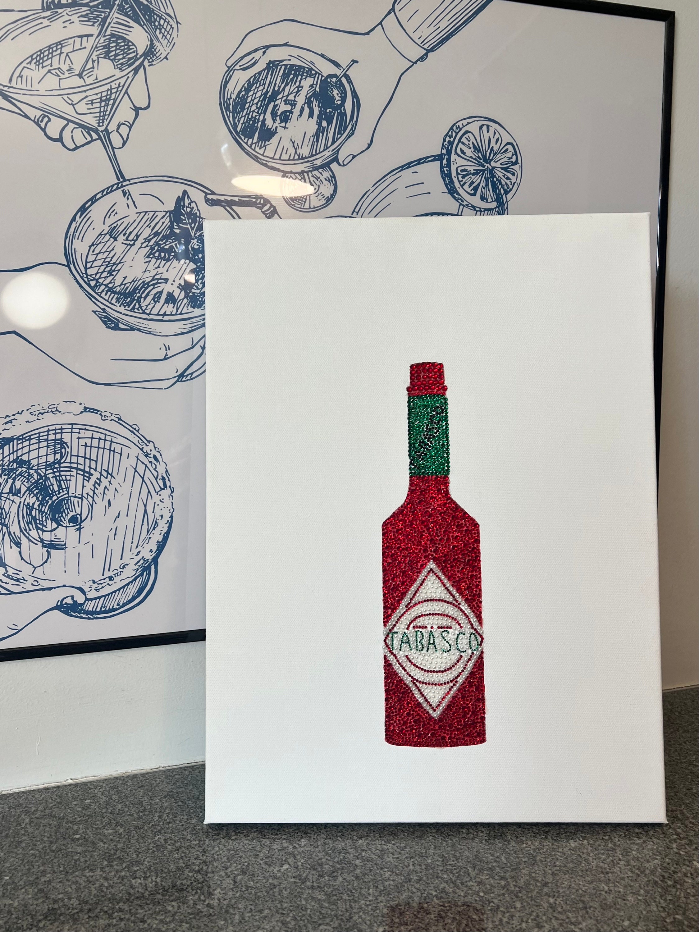 Bedazzled Tabasco Bottle - Etsy