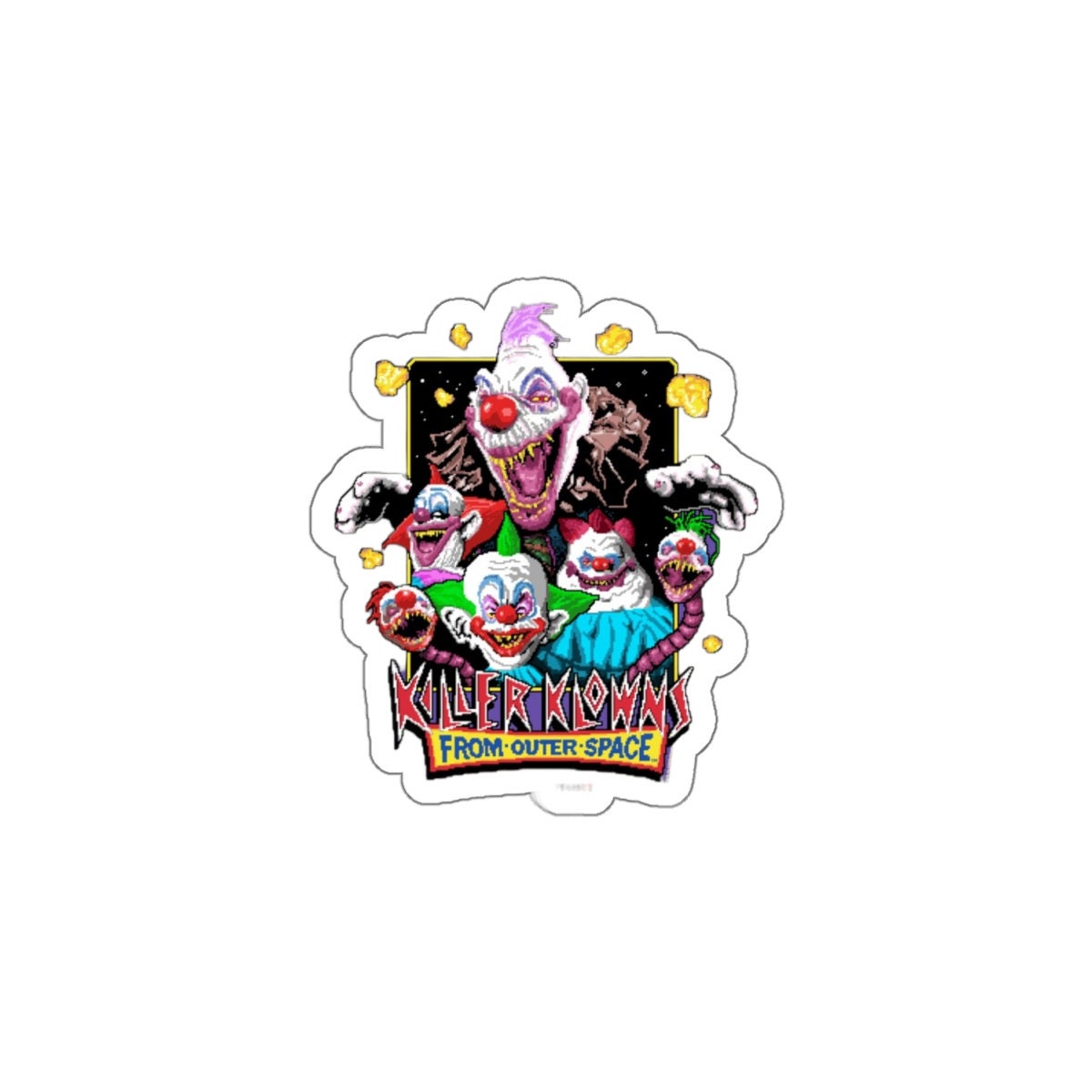 Killer Klowns From Outer Space Movie Kiss-cut Stickers - Etsy