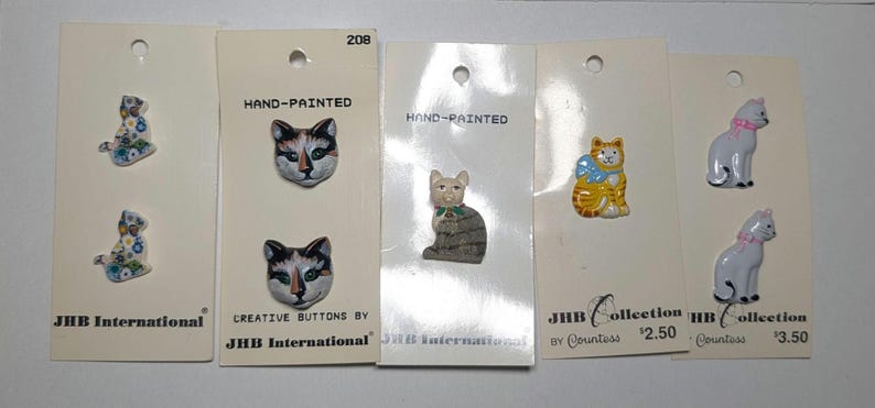Cat-themed Collection Buttons - Etsy