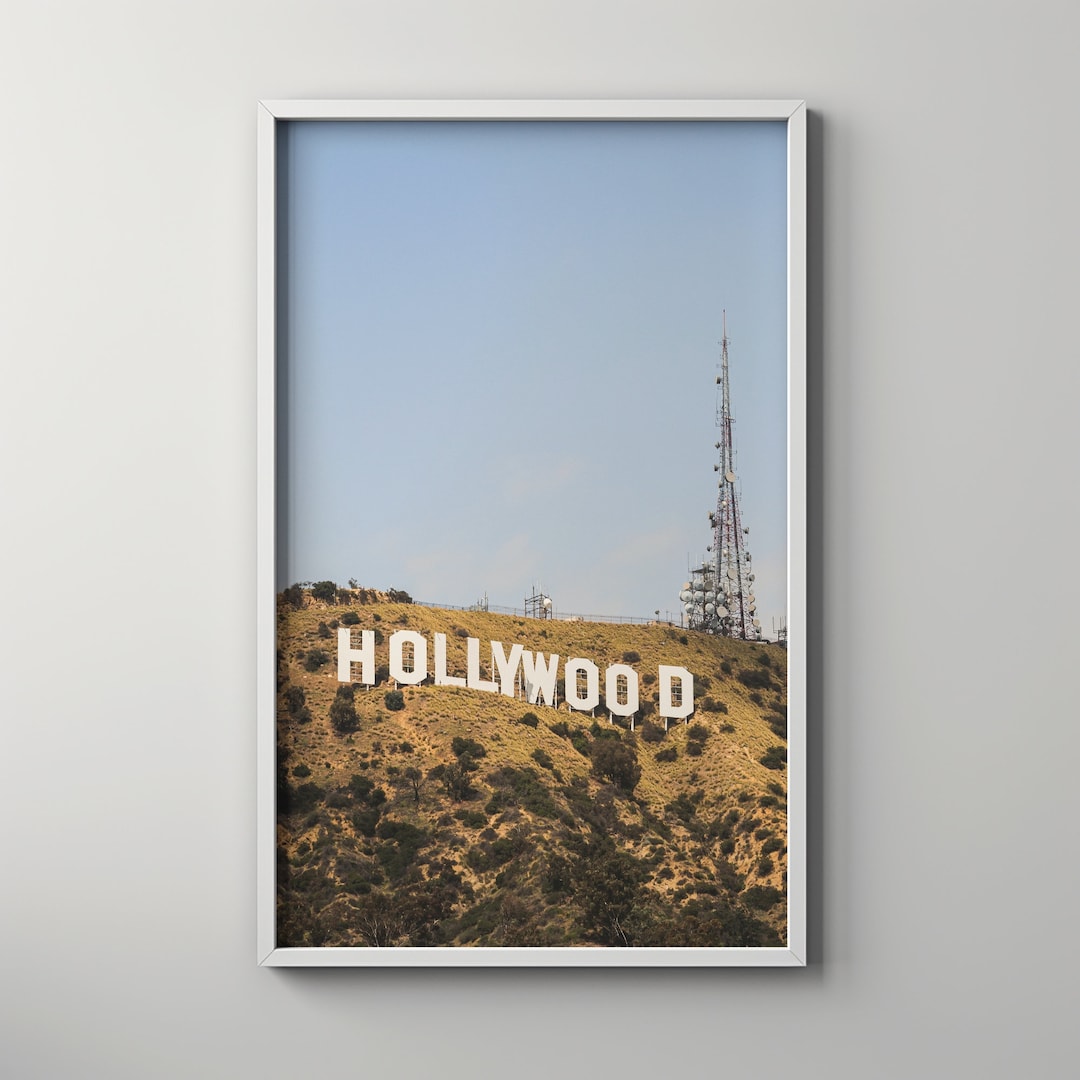 Iconic Hollywood Sign Hillside View - Etsy