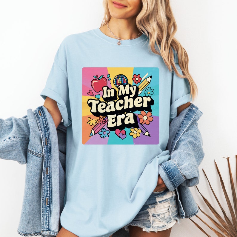 Teacher PNG, Teacher Shirt Design, Teacher Life PNG, in My Teacher Era ...