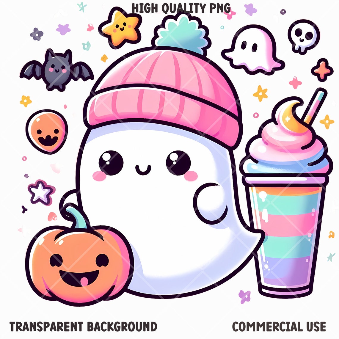 Cute Ghost Png, Halloween Png, Coffee Png, Bougie Png, Bougie Ghost ...