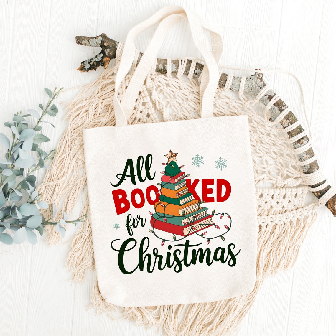 All Booked for Christmas Png, Christmas Books Png, Book Lovers Png ...