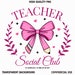 Coquette Teacher Png, Back to School Png,teacher Appreciation Gift ...
