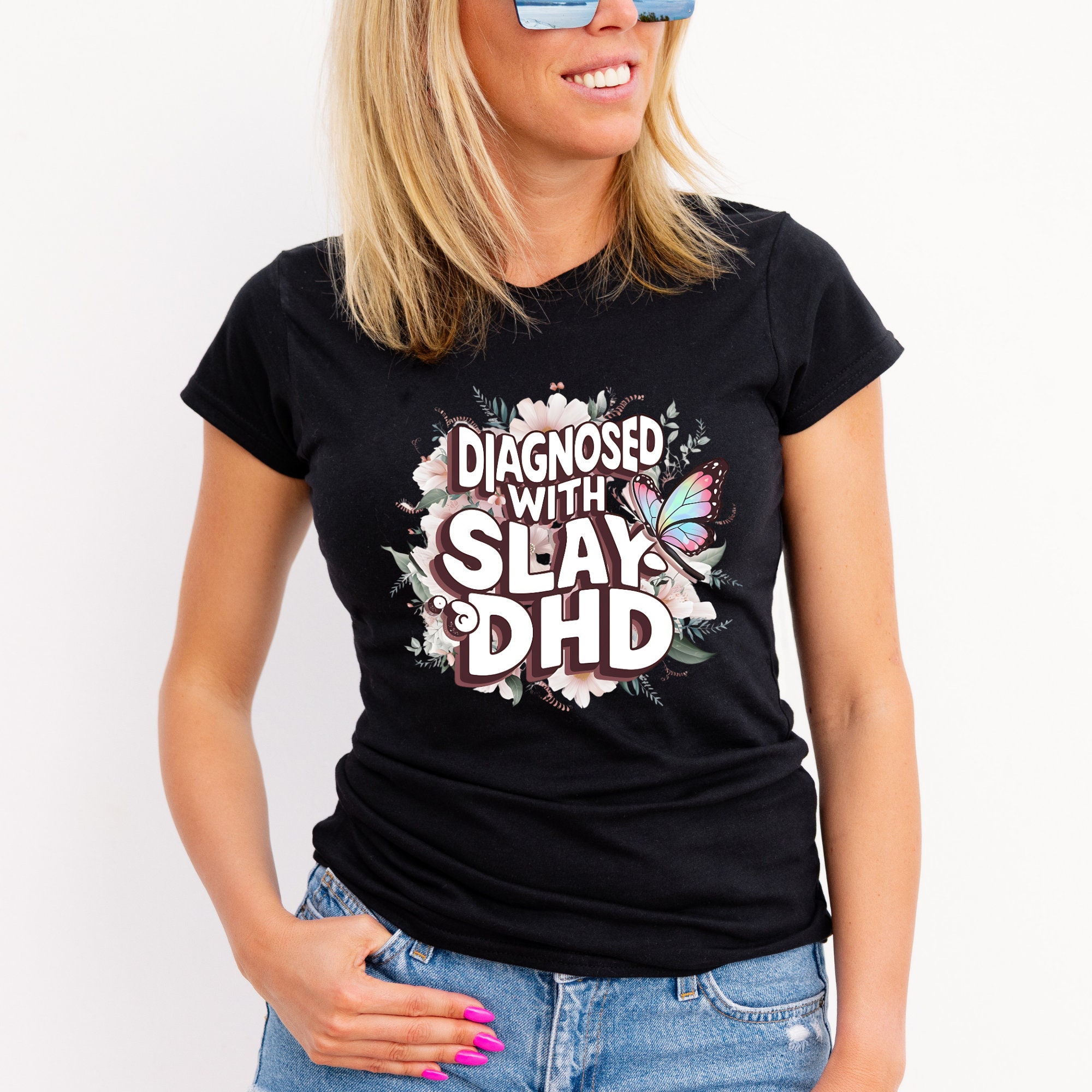 Diagnosed With Slaydhd, PNG, Mental Health, Png Bundle, Sticker Png ...