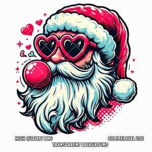 Retro Santa Christmas PNG Sublimation Design Gift, Vintage Christmas ...