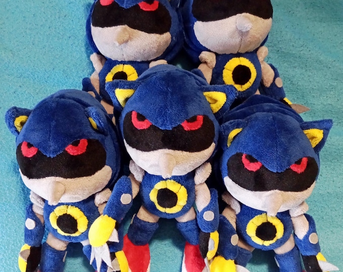 Custom Handmade Hue Hue Metal Sonic Plush - Etsy