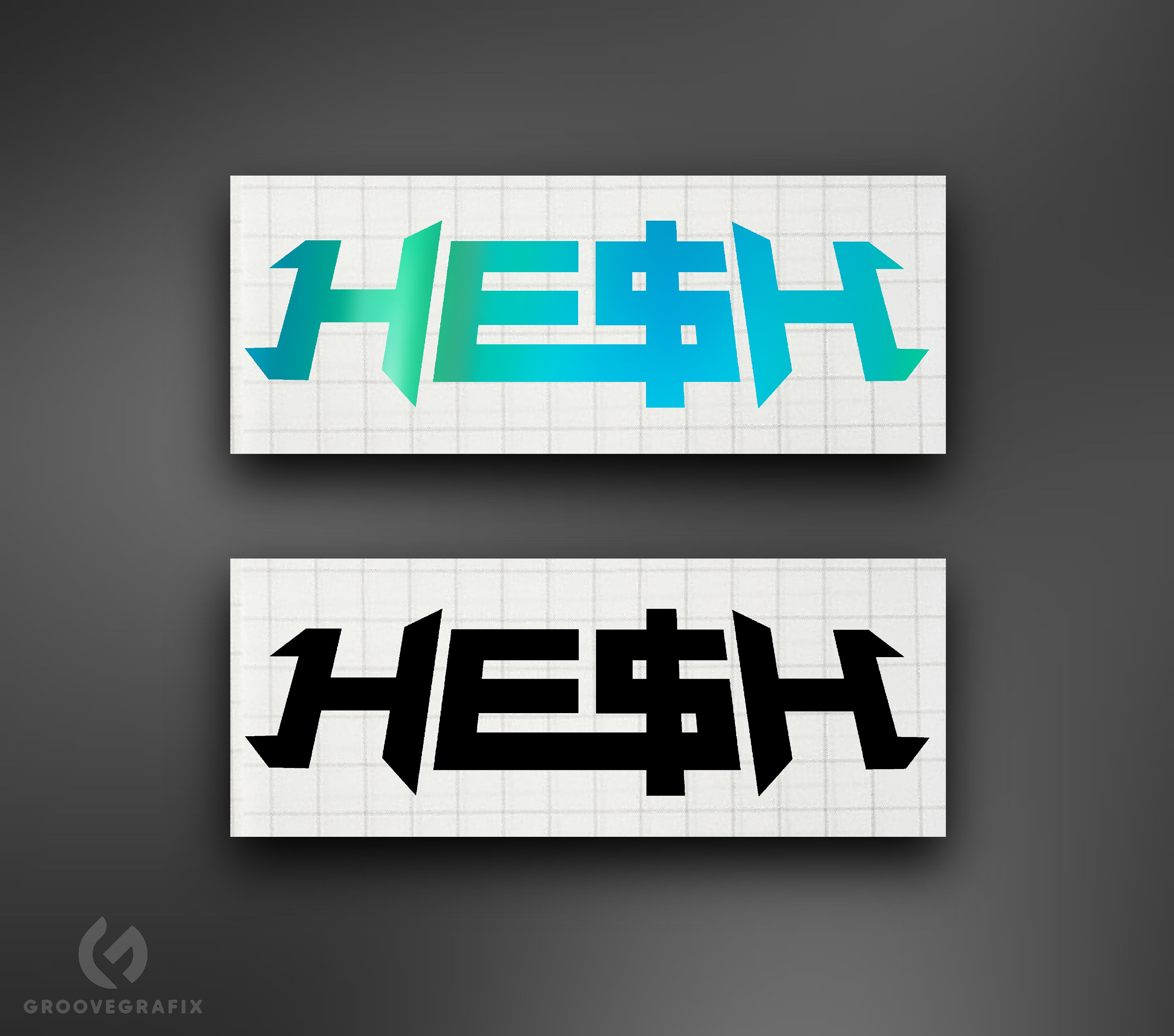 HESH EDM DJ Logo Vinyl Car Laptop Custom Decal / Sticker - Etsy
