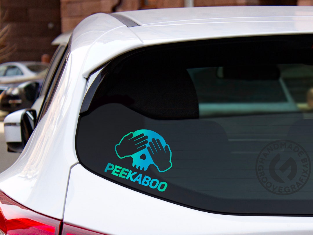 Peekaboo EDM DJ Logo Vinyl Car Laptop Custom Decal / Sticker - Etsy