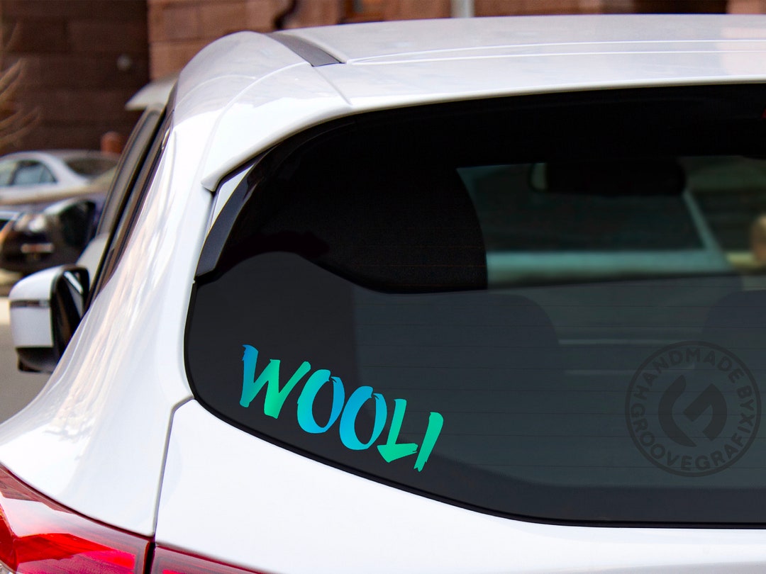 Wooli Text Only EDM DJ Logo Vinyl Car Laptop Custom Decal / Sticker - Etsy