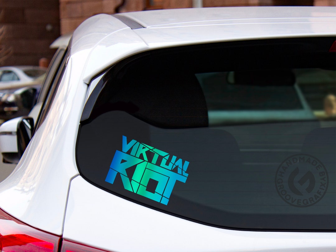 Virtual Riot Full Broken Text EDM DJ Logo Vinyl Car Laptop Custom Decal ...