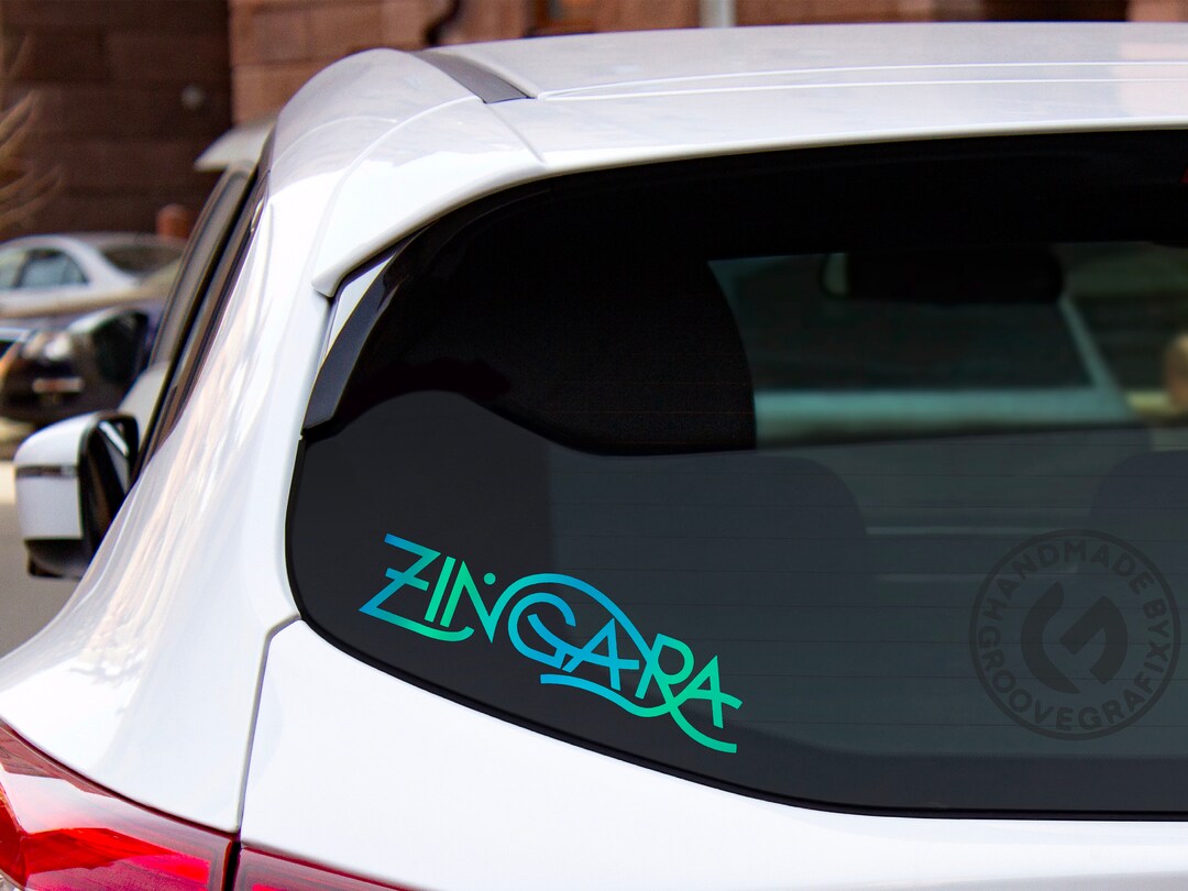 Zingara Modern EDM DJ Logo Vinyl Car Laptop Custom Decal / Sticker - Etsy