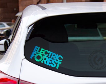 Electric Forest Holographic Decal EDM Car Laptop Phone Window Bumper ...