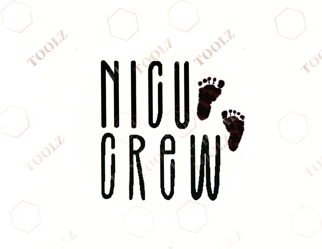 SVG* NICU Crew With Footprints - Etsy