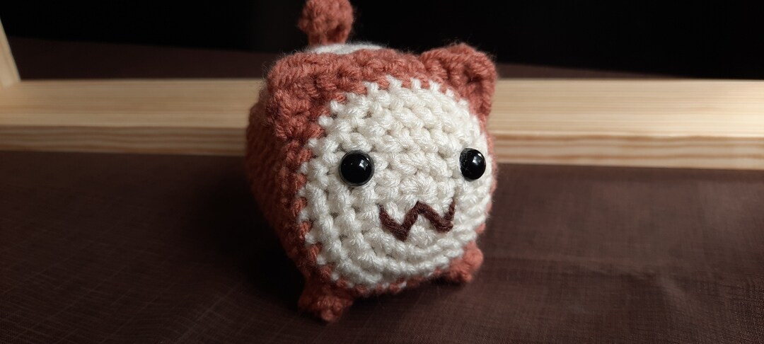 Loaf Cat Plush - Adorable Crocheted Cat in Bread Theme, White and Whole ...
