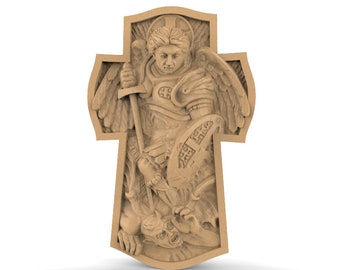 Archangel Michael Kill Satan or Devil Vector 2d Dxf and Svg - Etsy Canada