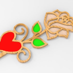 Rose Dxf File - Etsy