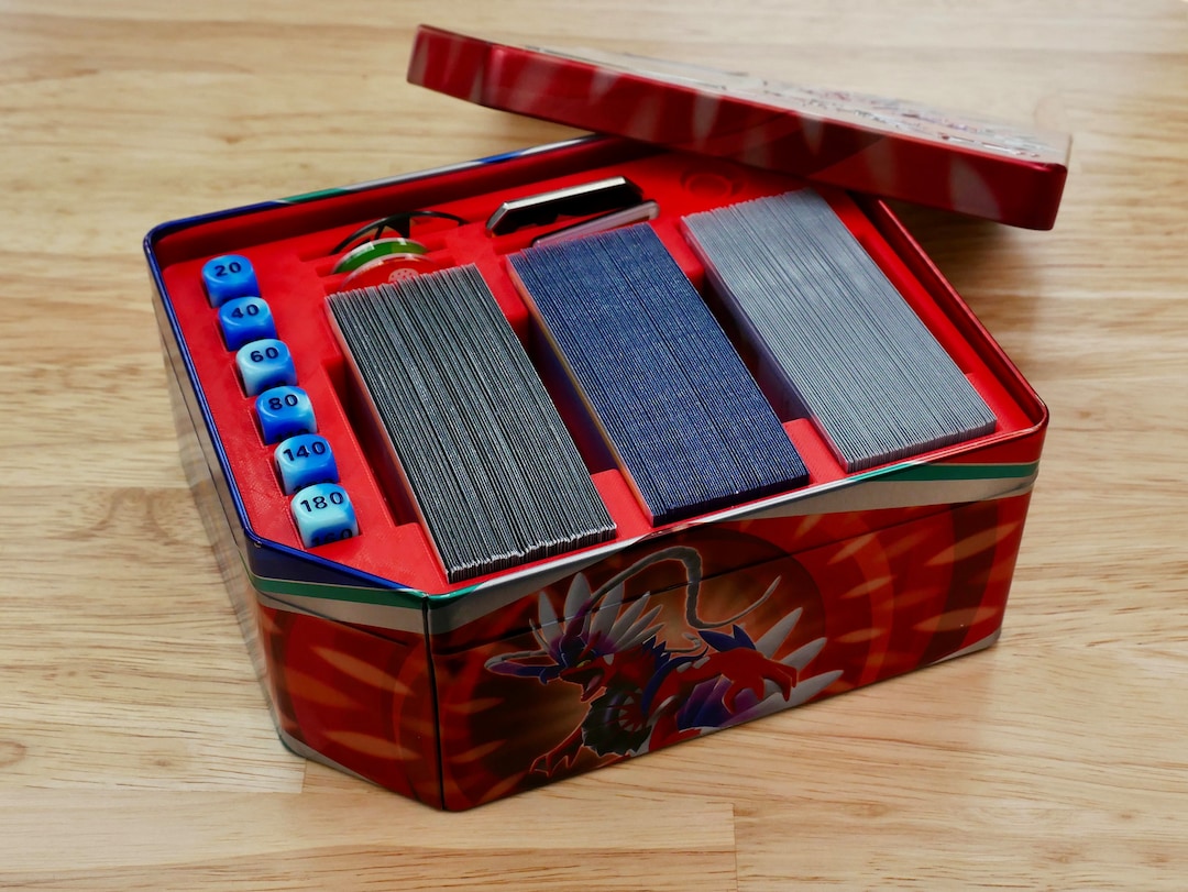 Deluxe Battle Deck Organizer for Pokemon TCG Tin - Etsy