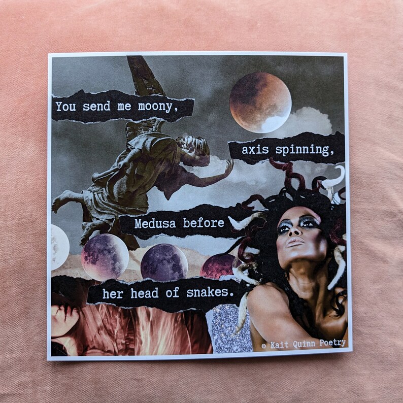 Medusa Collage, Poetry Collage, Art Print - Etsy