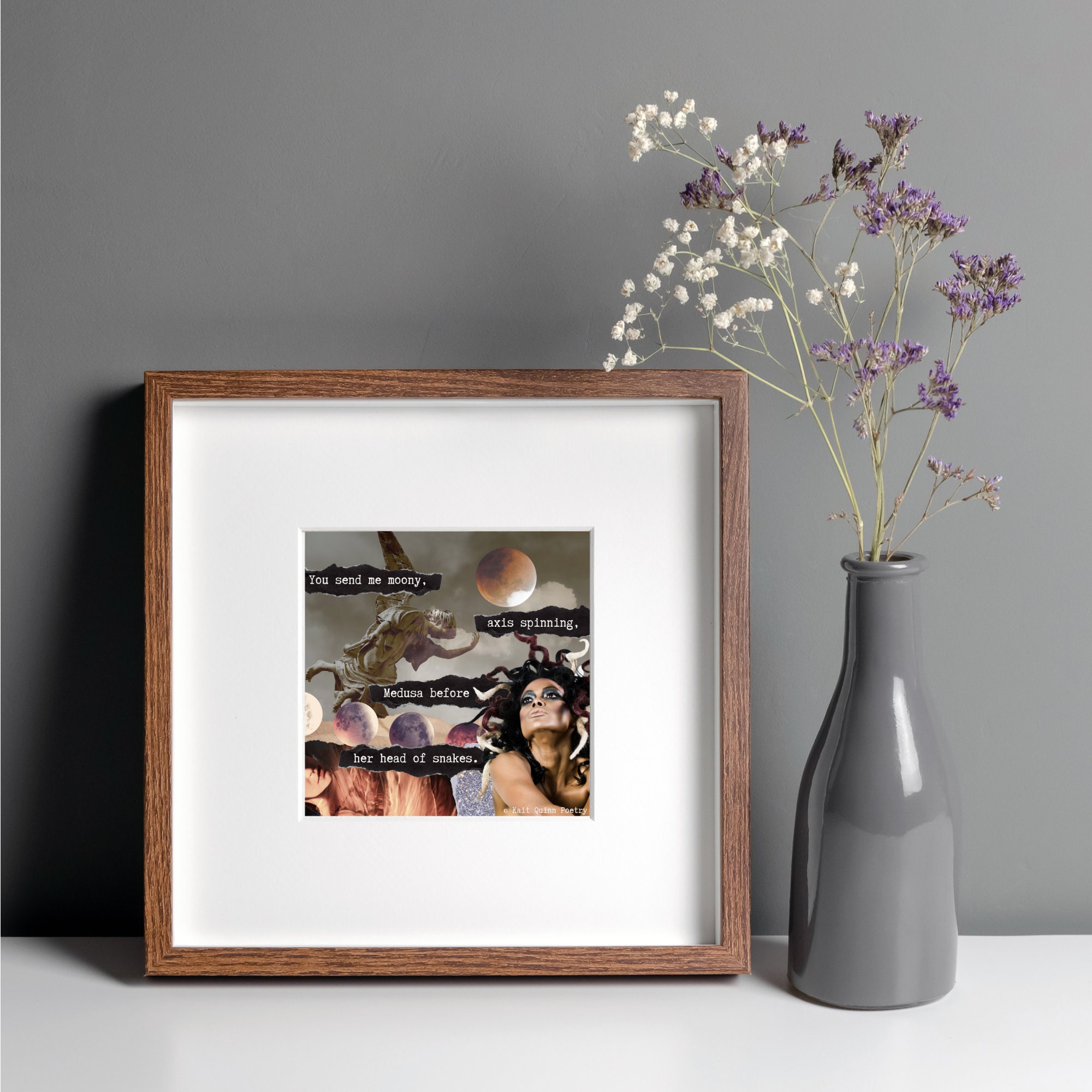 Medusa Collage, Poetry Collage, Art Print - Etsy