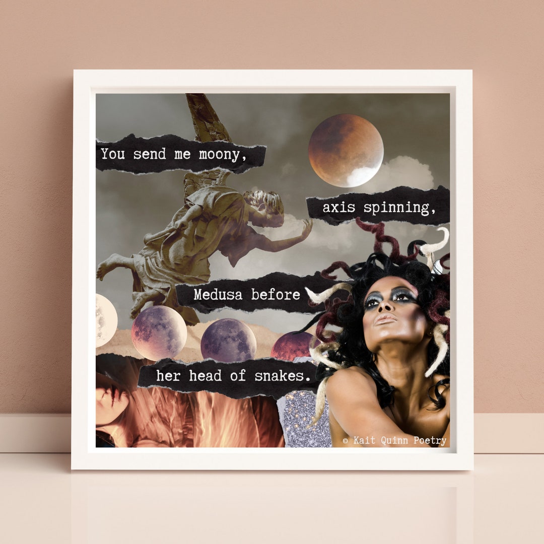 Medusa Collage, Poetry Collage, Art Print - Etsy